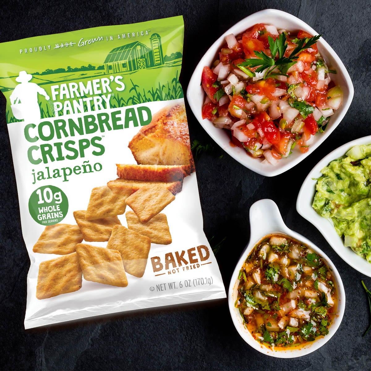 Jalapeño Cornbread Crisps, 6 oz (12 Pack) – Farmer's Pantry